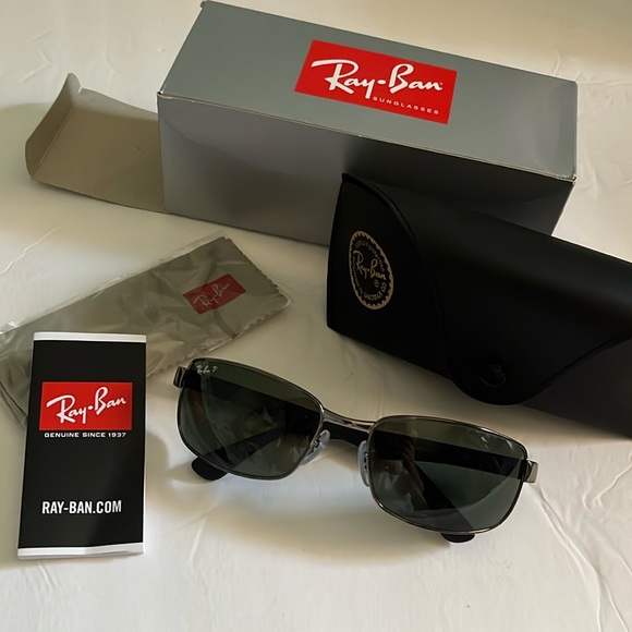 Ray-Ban | Accessories | Nwt Authentic Rayban Rb3478 0458 60mm Gunmetal ...